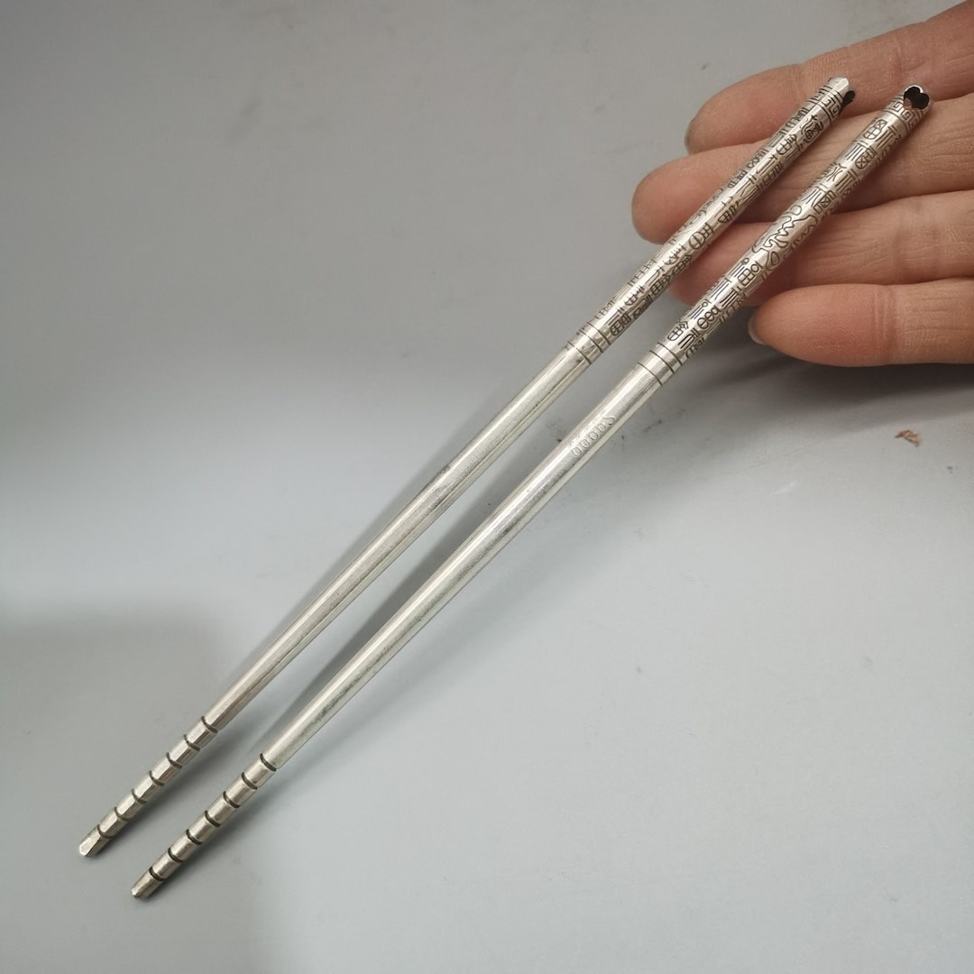 Handcarved Tibetan Silver Chopsticks - Etsy