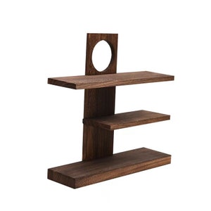 Chinese Natural Rosewood Bogu Frame Geometry Shape Display Stand Pure ...