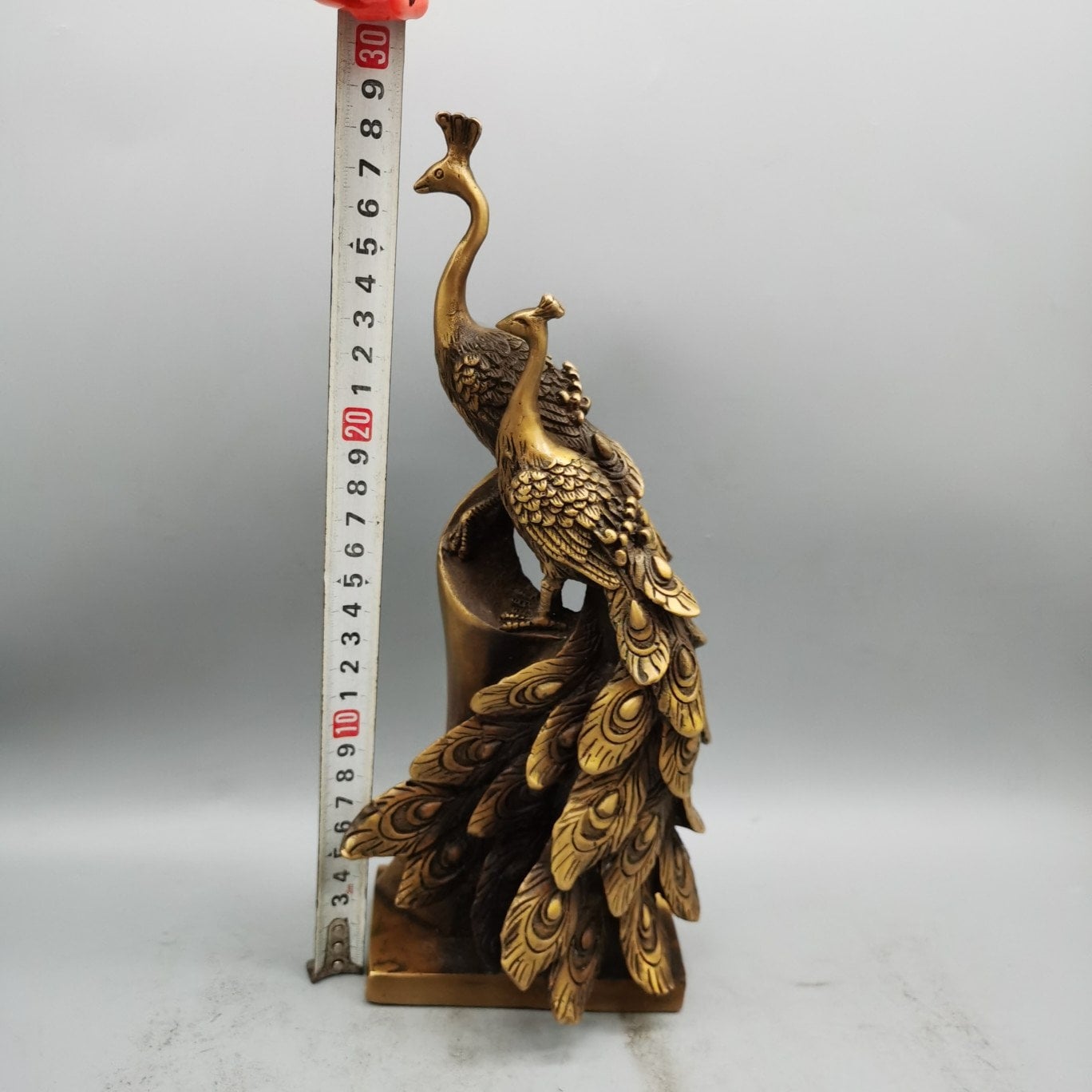 Handcarved Copper Peacock Statue Ornament ,exquisite Patterns ...