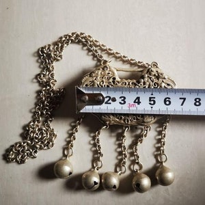 Chinese Antiques Handmade Tibetan Silver Exquisite Character Necklace ...