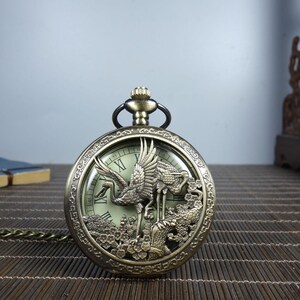 Chinese Collection of Hand Carved Copper Flower Patterned Clocks ...