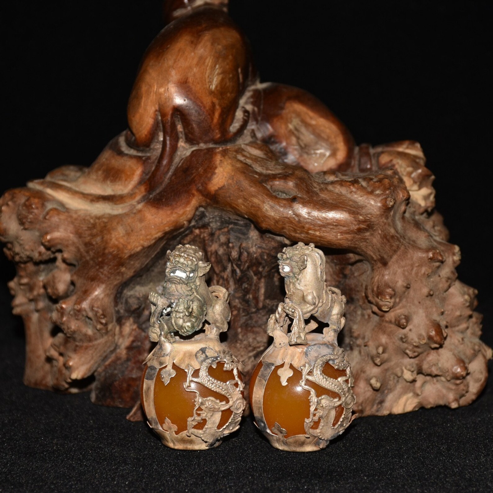 Chinese Collection Copper Inlaid Tibetan Silver Lion Ball - Etsy