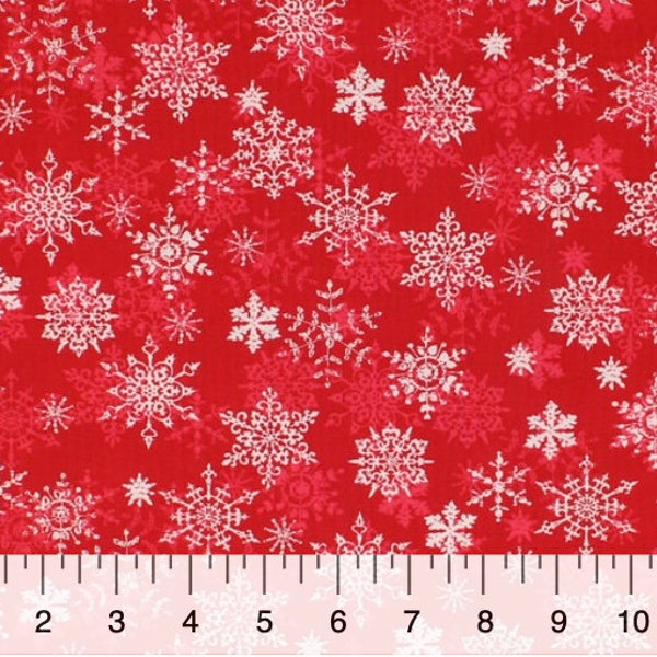 Red Christmas Fabric - Etsy