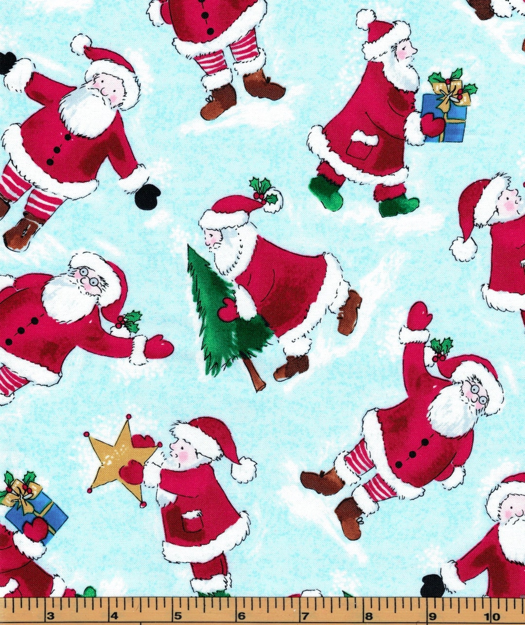 Santa Christmas Fabric by Windham Fabrics 100% Cotton Sold - Etsy