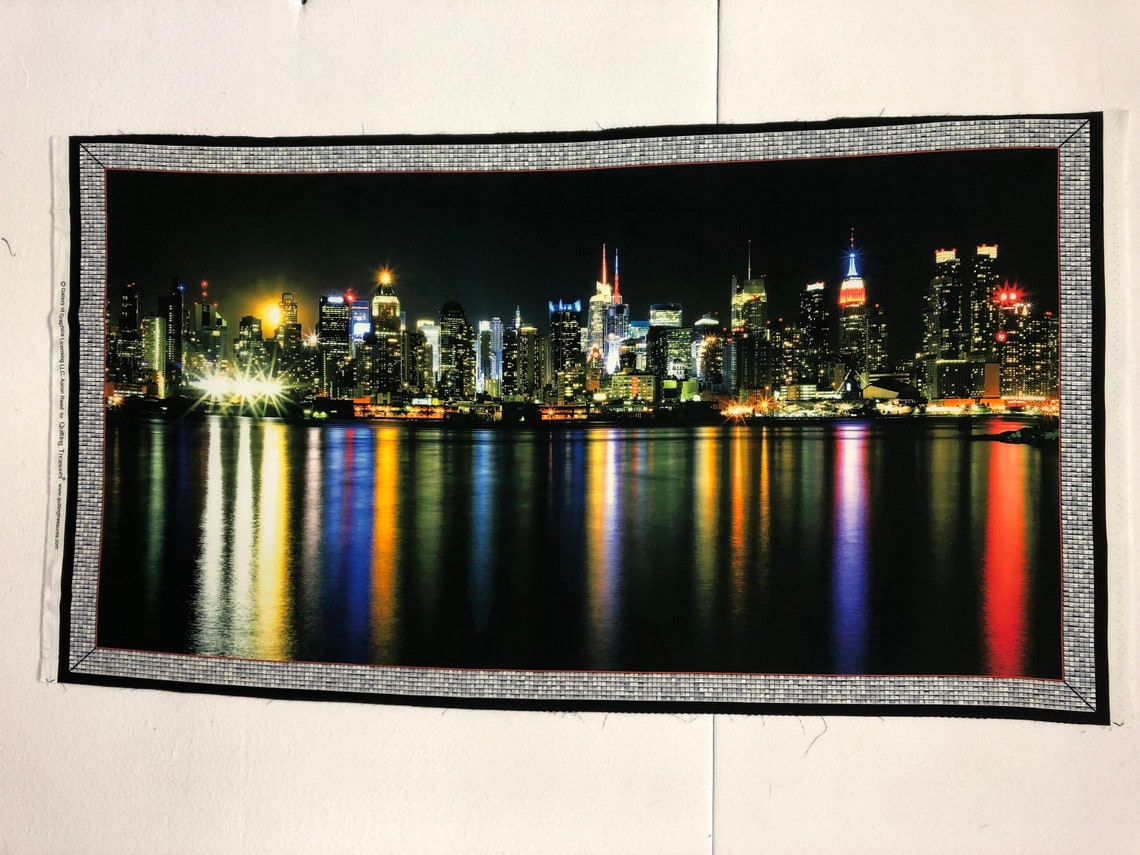 City Skyline Panel Artscapes VII by Quilting Treasures | Etsy