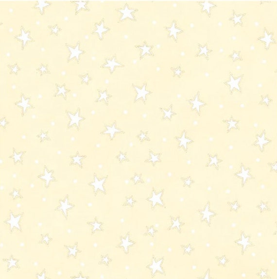 Cream Blender Fabric Starry Basics Cream Stars by Henry - Etsy