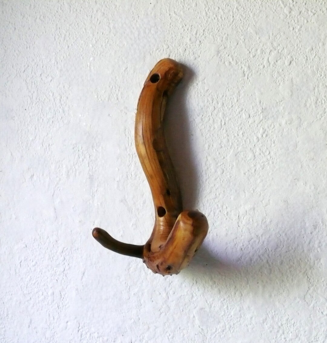 Juniper Tree Branch Wall Hook W Double Hooks for Towel Hook, Hat Rack ...