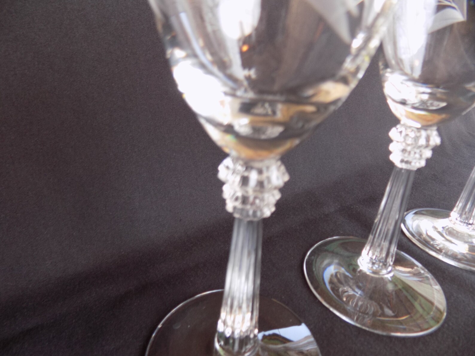Vintage Crystal Cynthia Water Goblets by Fostoria - Etsy