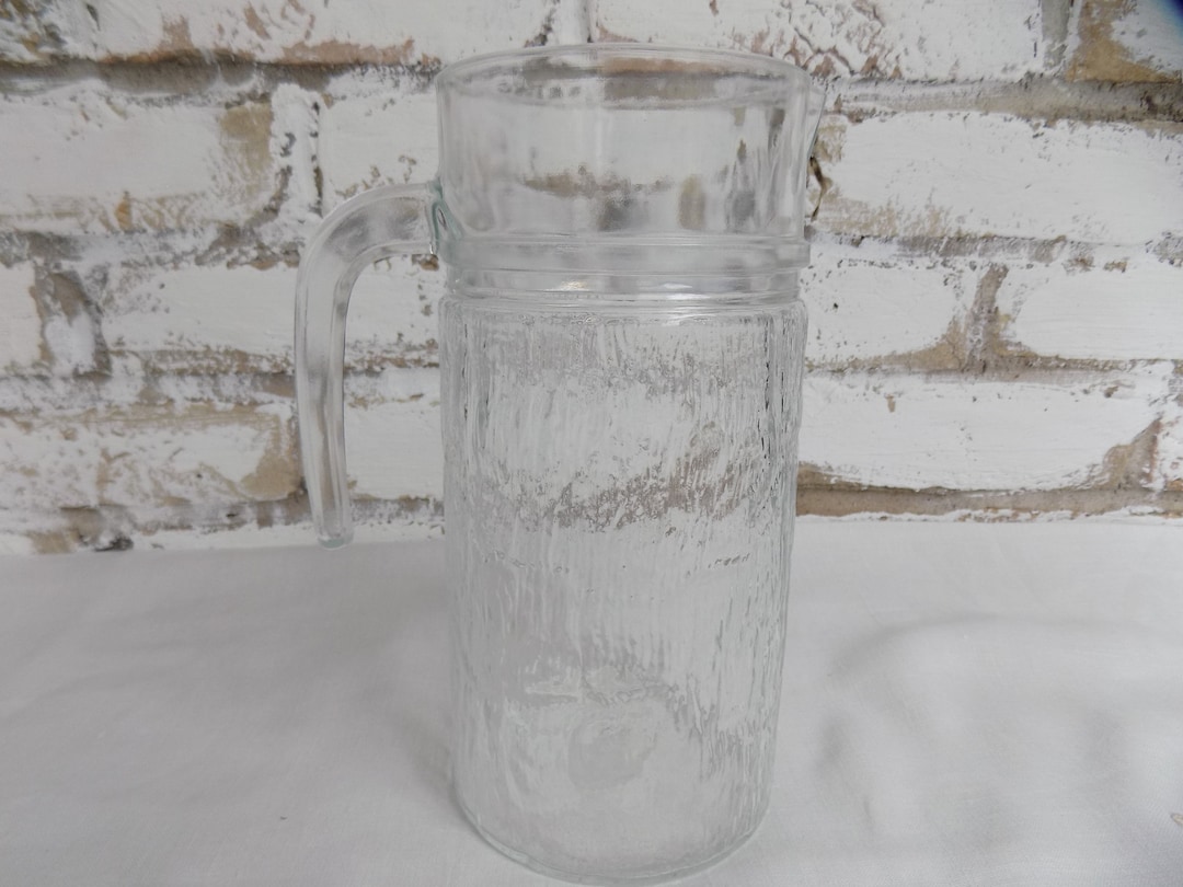 RARE -scandinavian Ice Glass Style Pitcher Aslak Style. (IITTALA ...