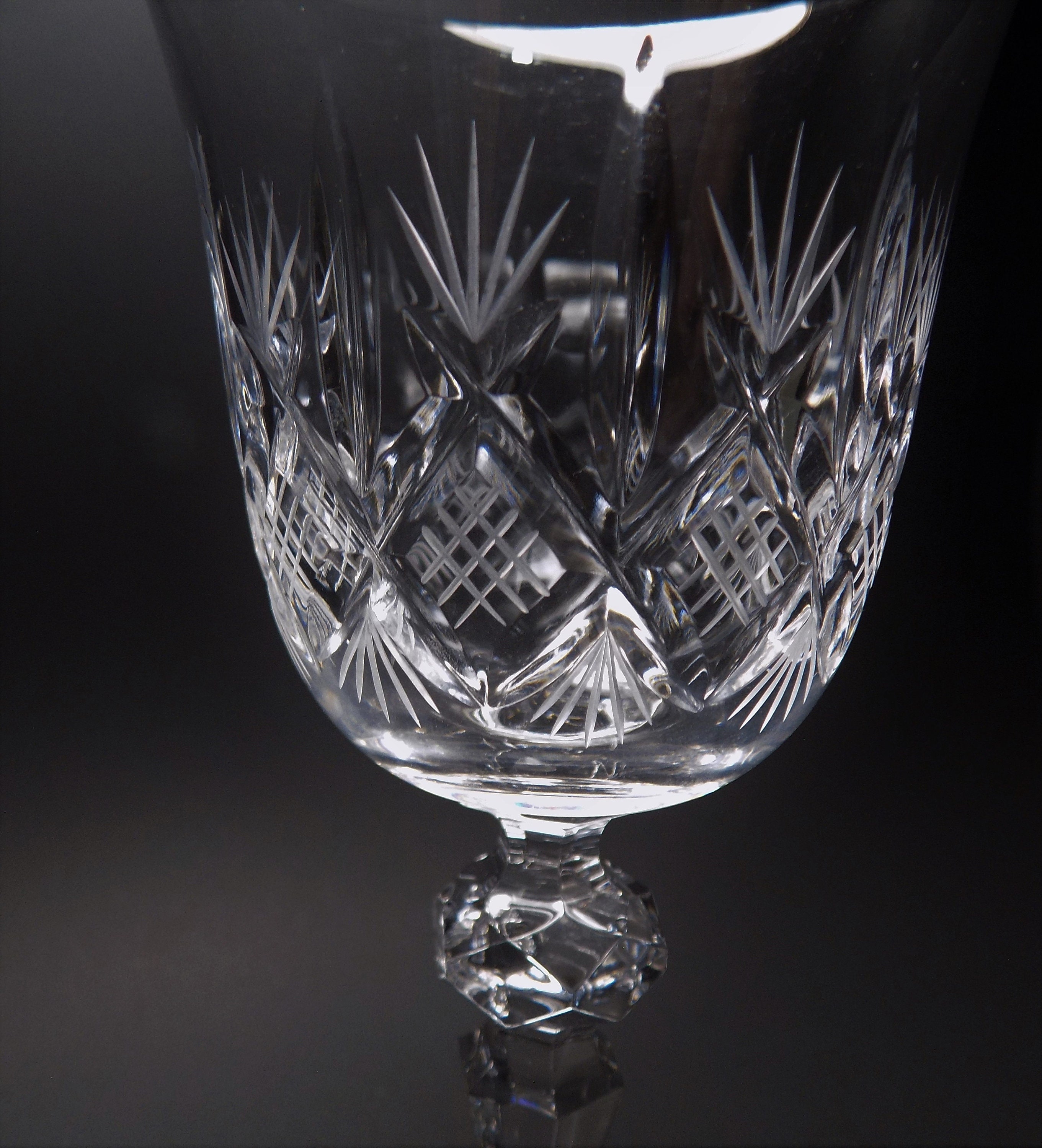 Rare Antique BOHEMIAN CZECHOSLOVAKIA CRYSTAL Cut Glass /vintage Liqueur ...