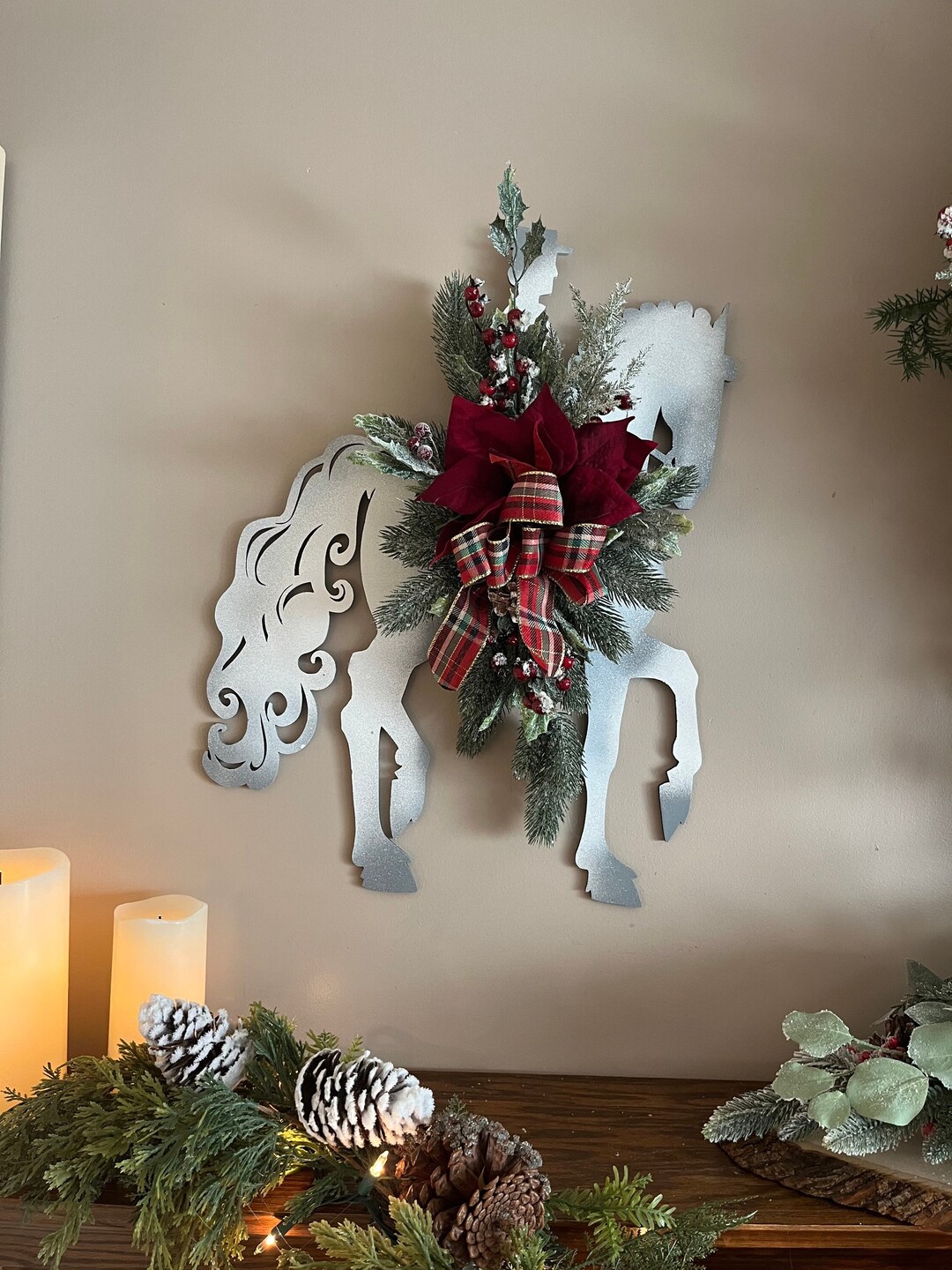 Equestrian Dressage Candlestick Ornament - Equine Tree Topper ...