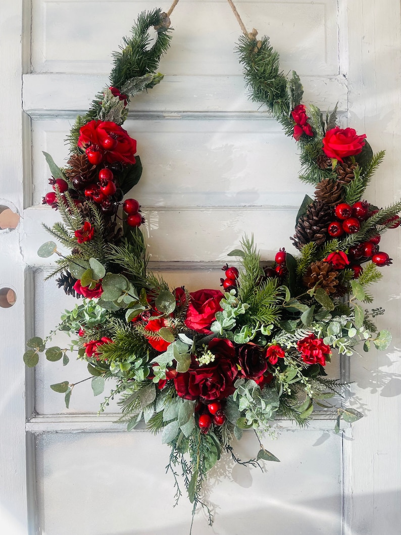 Christmas Horse Neck Garland - Horse Photography Prop - Rustic Wedding ...