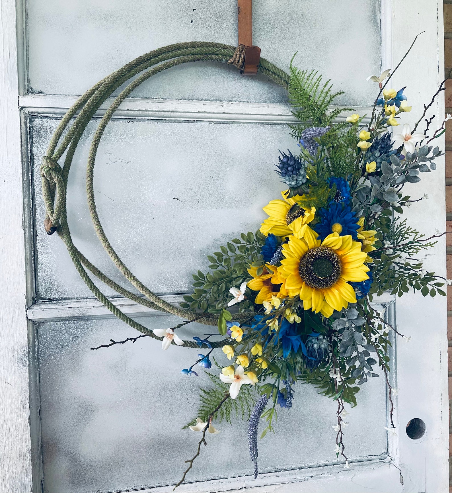 Spring Lasso Wreath Rustic Spring Cowgirl Decor Lariat - Etsy