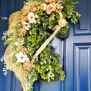 Country Style Sola Wood Rose Horse Head Wreath Equestrian - Etsy