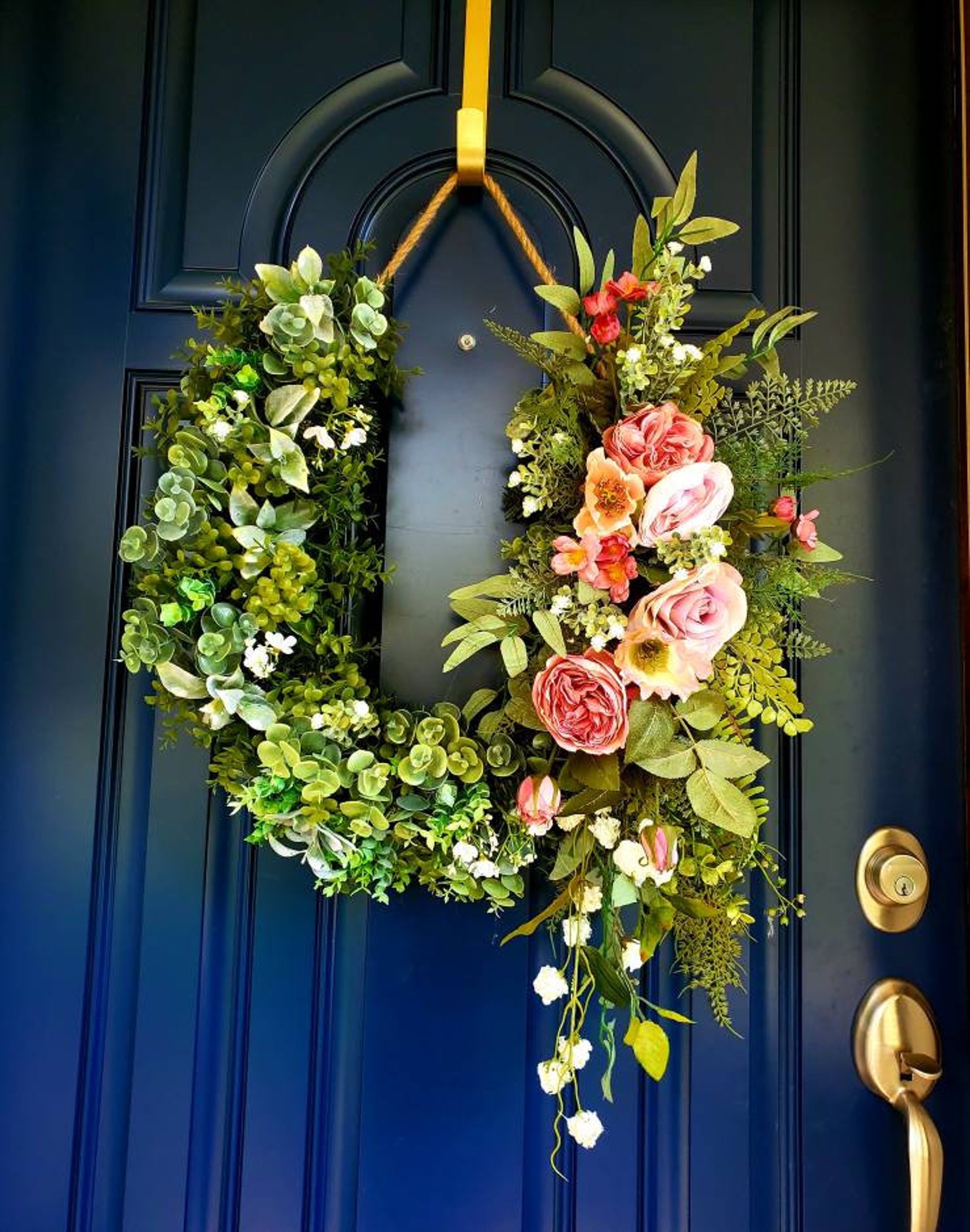 Good Luck Jumping Baroque Horseshoe Wreath Horse Lovers Gift | Etsy