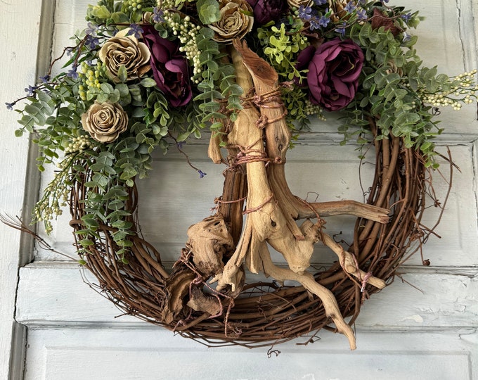 Tree of Life W/ Braided Wood Knots . Flowering Tree of Life LARGE ...