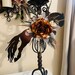 Equestrian Jumping Horse Candlestick Ornament Equine Tree Topper Rustic ...