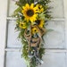 Country Western Stirrup Spring Cowgirl Welcome Wreath Rustic Sunflower ...