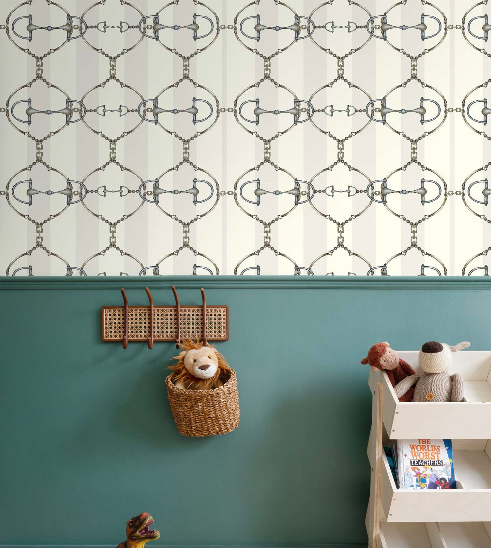 Luxury Snaffle Bit Wallpaper Equestrian Home Decor Farmhouse Wall ...