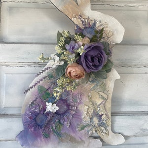 Easter Bunny Wreath - Spring Wreath - Peter Rabbit Wood Door Wreath ...