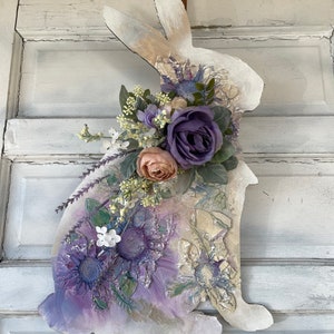 Easter Bunny Wreath - Spring Wreath - Peter Rabbit Wood Door Wreath ...