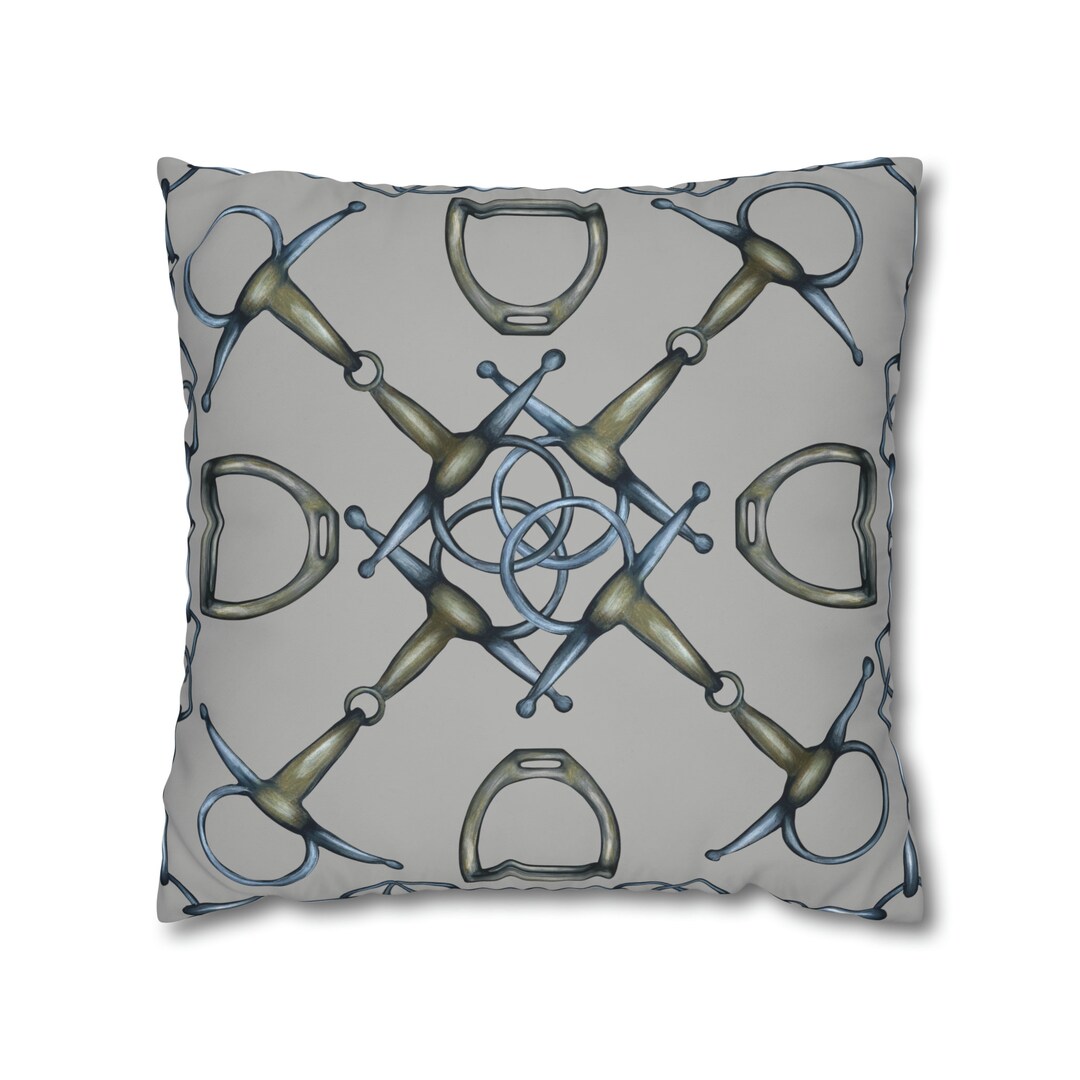 Double Sided Equestrian Bit Pattern Polyester PILLOW CASE - Etsy