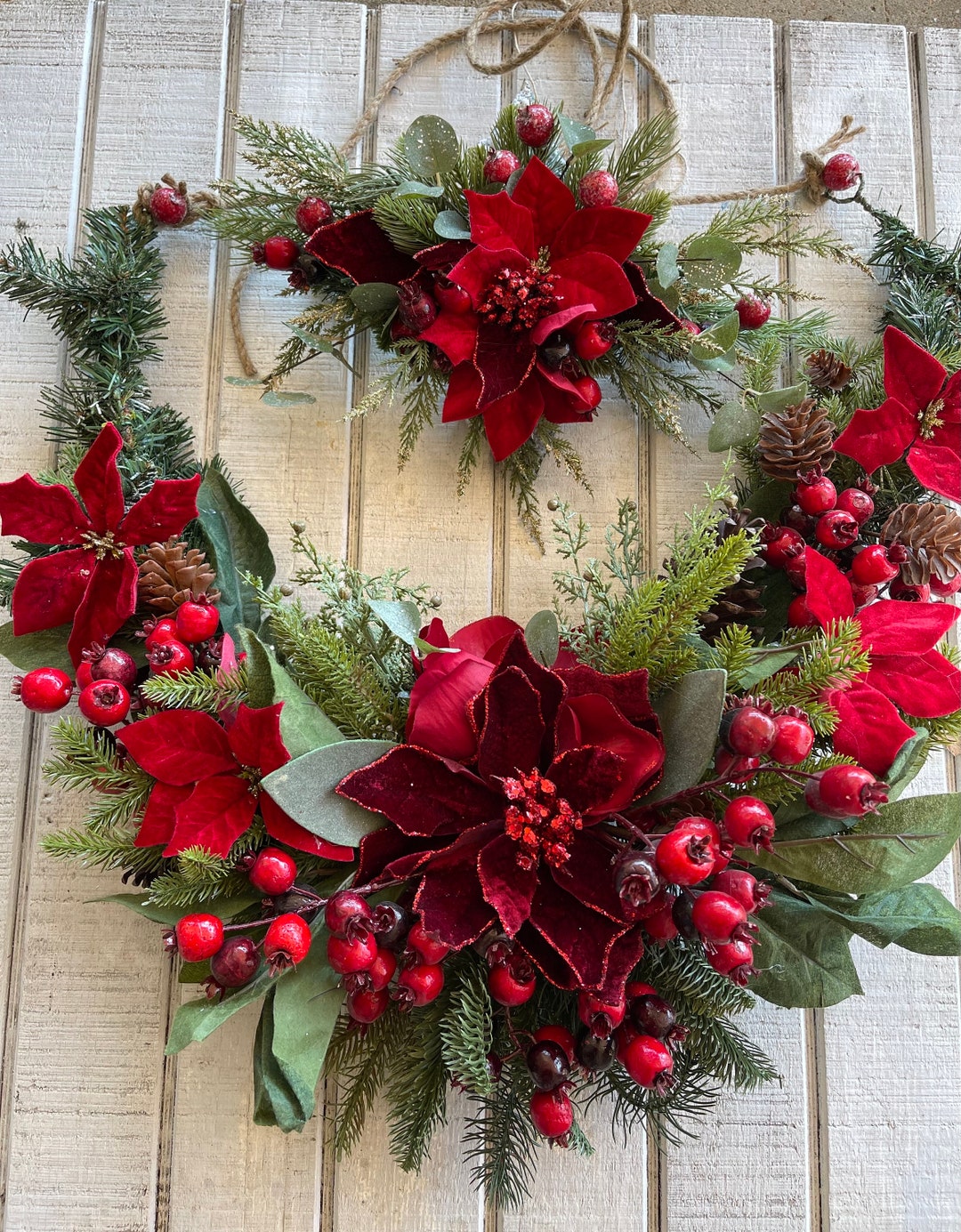 Christmas Garland Horse Photography Prop Rustic Wedding Decor Horse ...