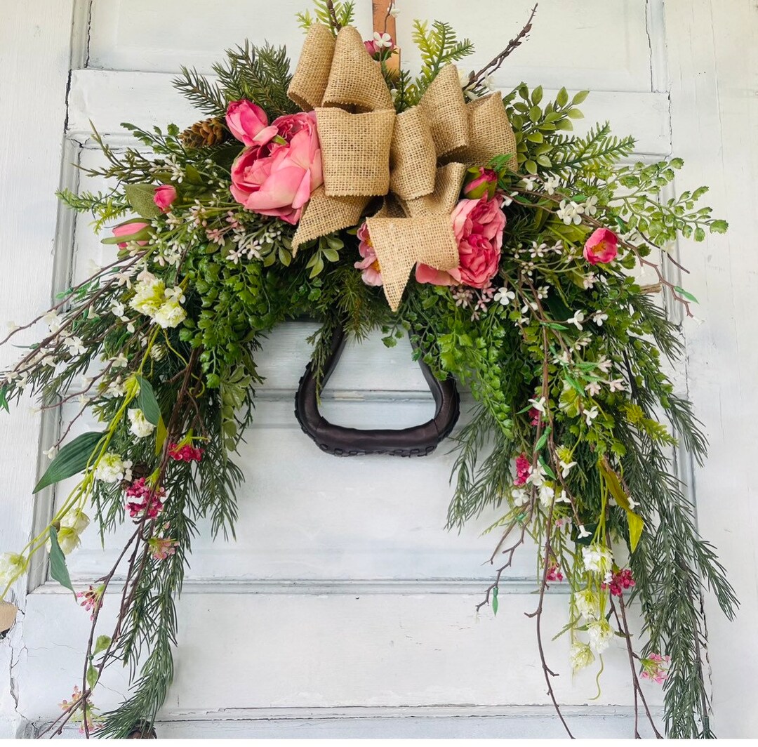 Everyday Country Western Swag Wreath - Farmhouse Decor - Western ...