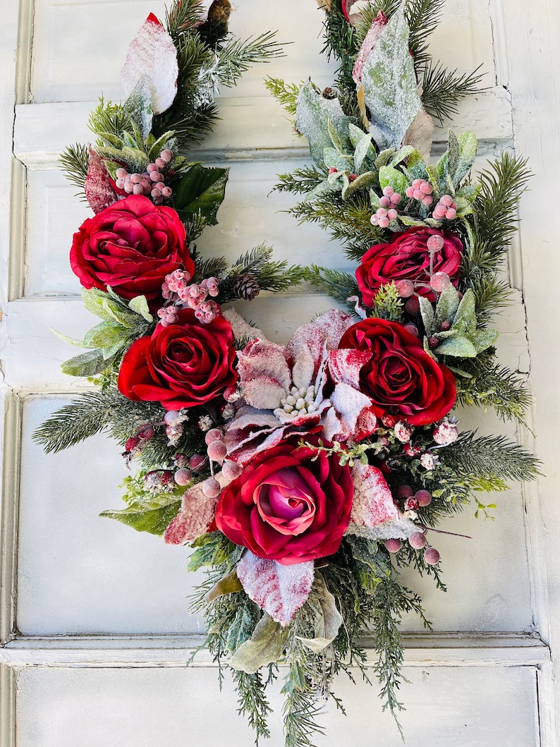 Christmas Horse Neck Garland - Horse Photography Prop - Rustic Wedding ...