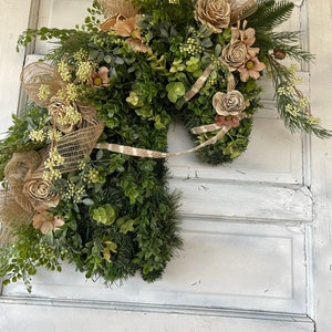 Country Style Sola Wood Rose Horse Head Wreath - Equestrian Horse ...