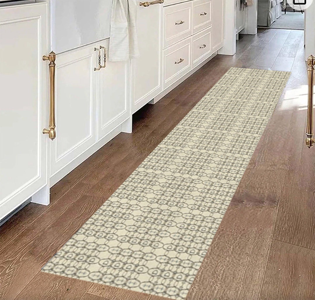 Cream Equestrian Reins and Snaffle Bits Runner Rug - Shimmer Rug With ...