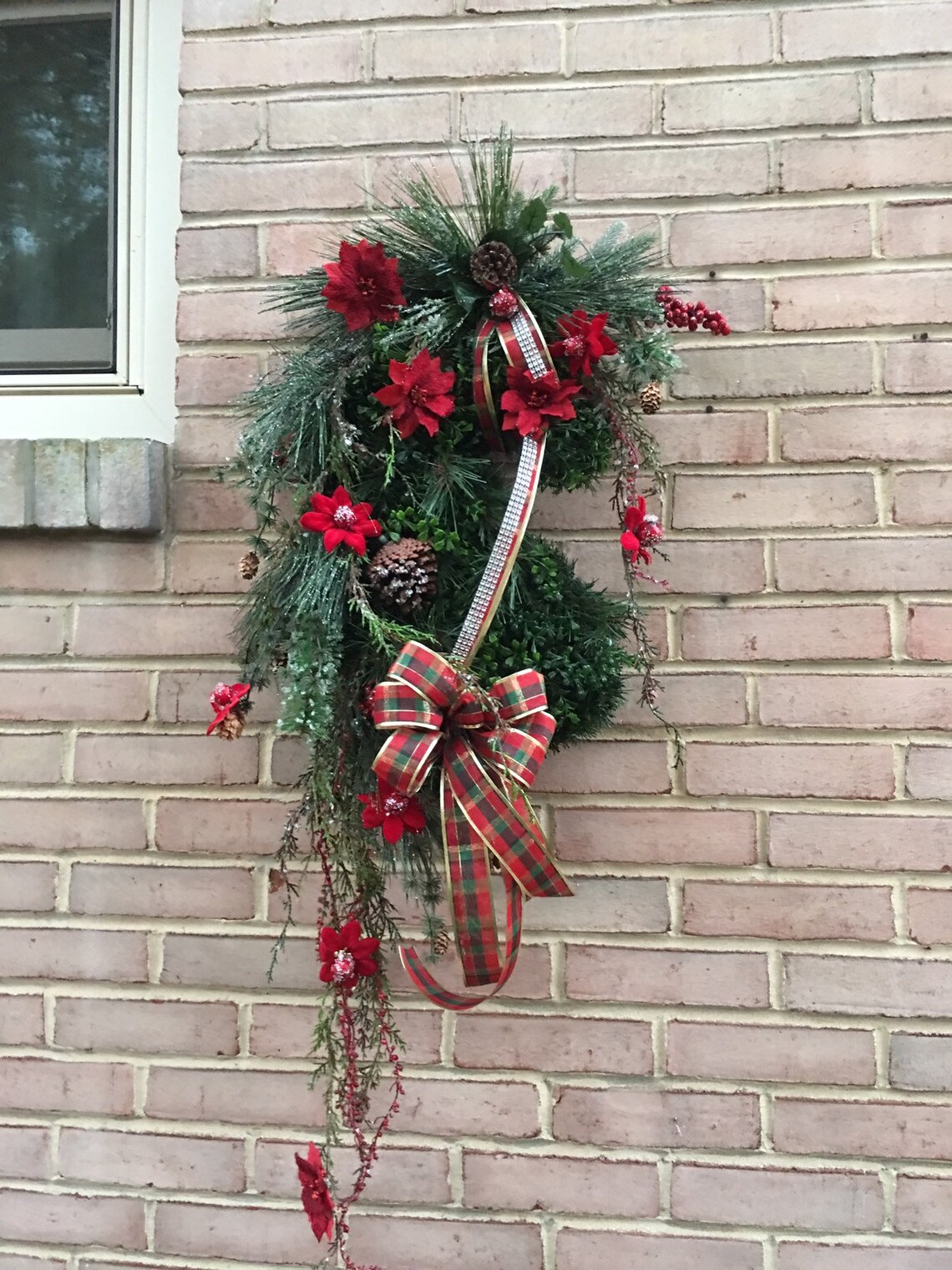 Christmas Friesian Fancy Horse Wreath Arabian Long Maned - Etsy