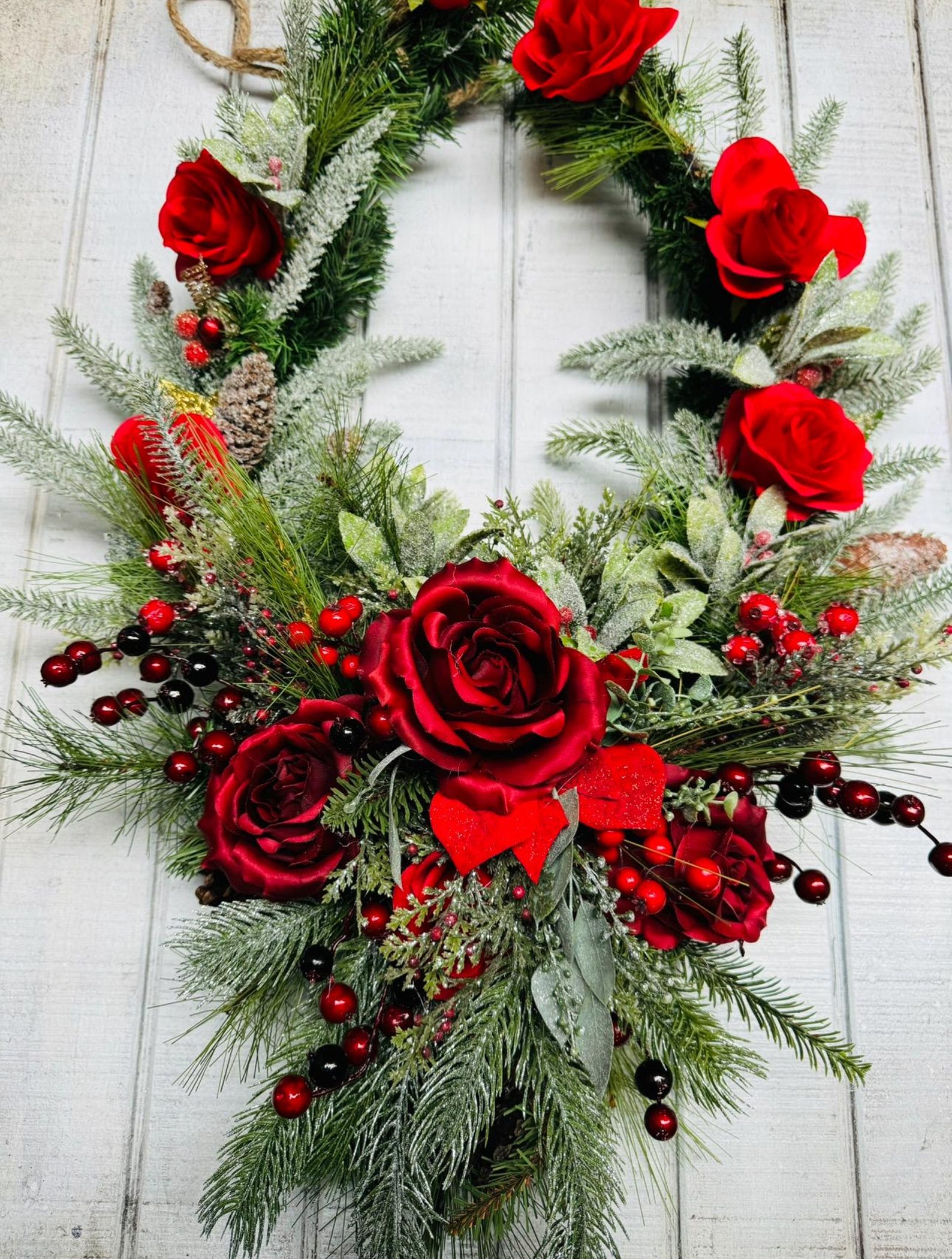 Christmas Horse Neck Garland - Horse Photography Prop - Rustic Wedding ...