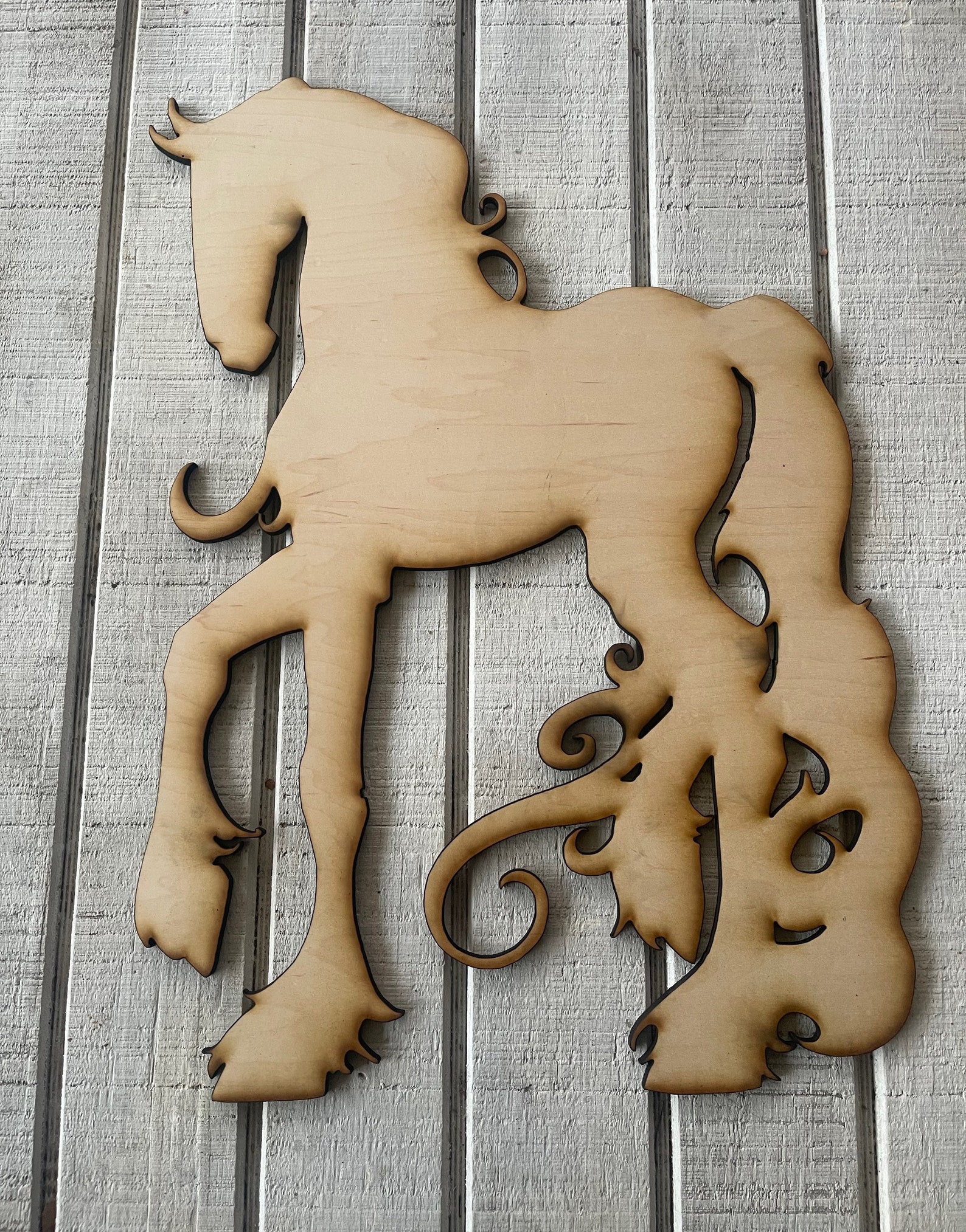 Wood Custom Design Cutout - Blank or Painted/patterned DIY Wooden Craft ...