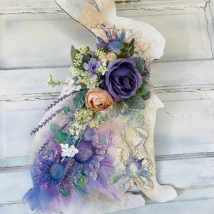 Easter Bunny Wreath - Spring Wreath - Peter Rabbit Wood Door Wreath ...