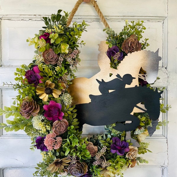 Horseshoe Wreath - Etsy UK