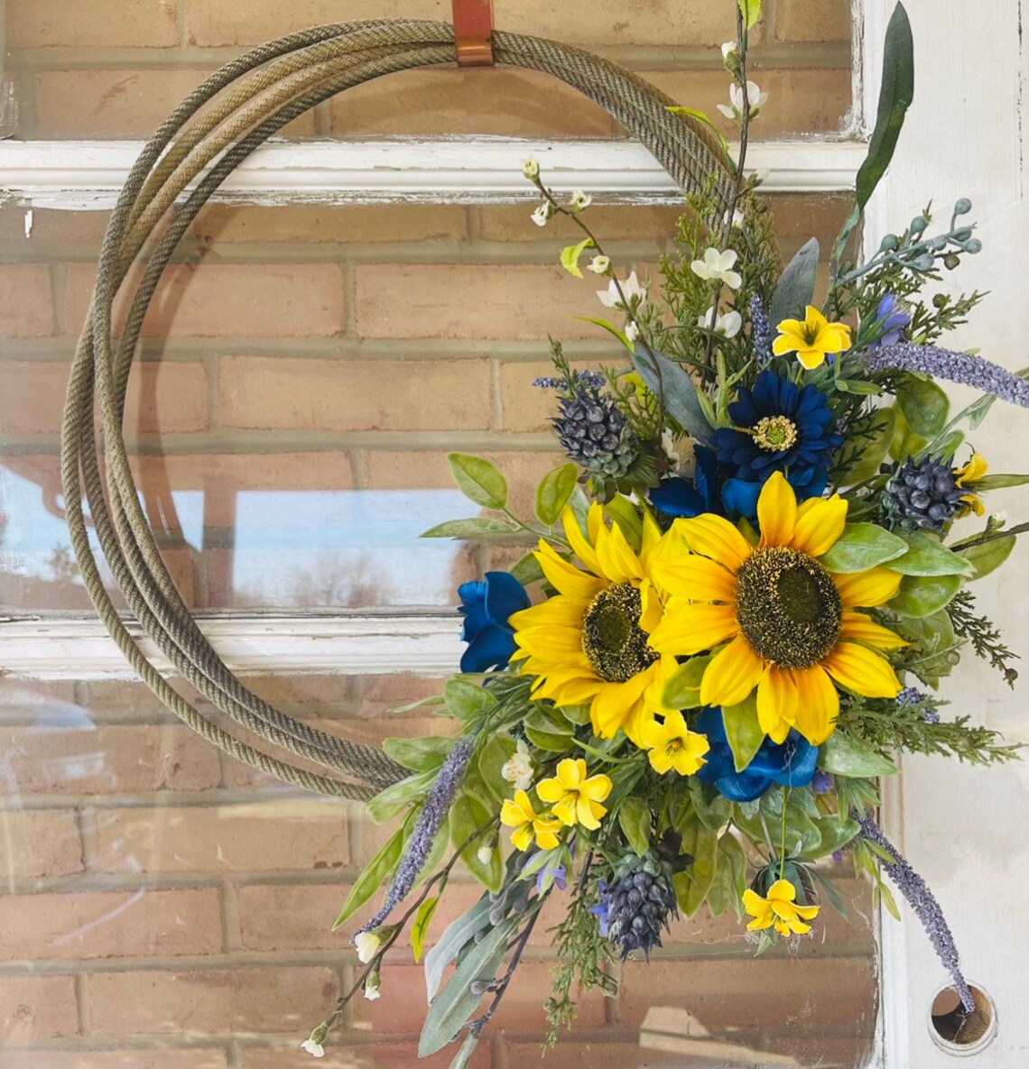 Spring Lasso Wreath Rustic Spring Cowgirl Decor Lariat - Etsy