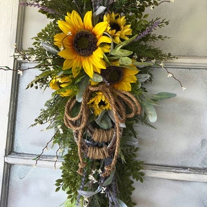 Country Western Stirrup Spring Cowgirl Welcome Wreath - Rustic ...