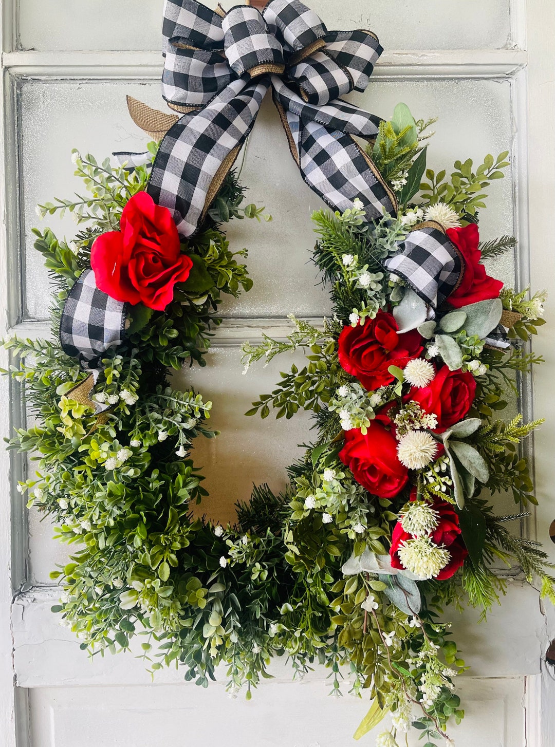 Run for the Rose's Kentucky Derby Horseshoe Wreath Derby Party Barn ...