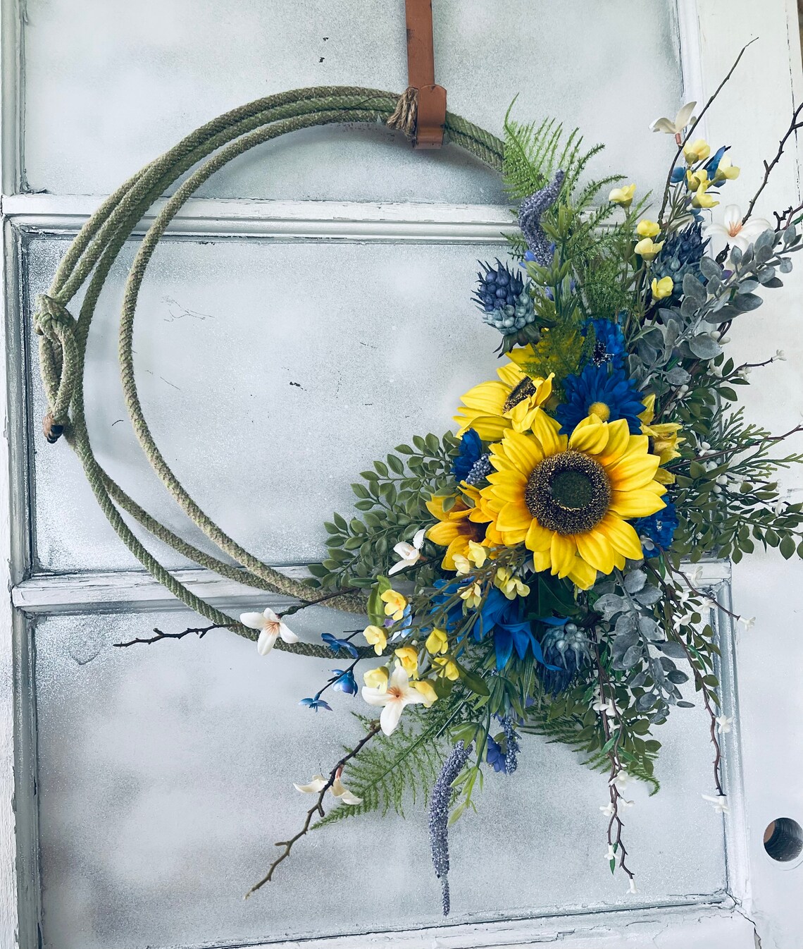 Spring Lasso Wreath Rustic Spring Cowgirl Decor Lariat - Etsy