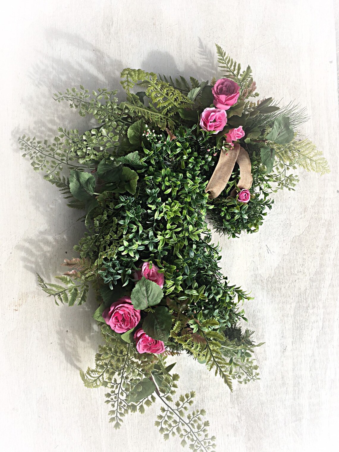 Rose Spring Horse Head Wreath Equestrian/horse Lovers Gift - Etsy