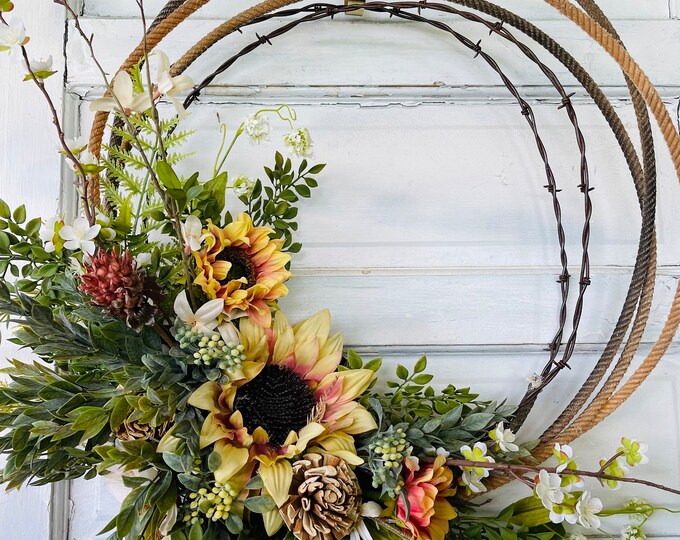 Western Rope Wreath - Etsy