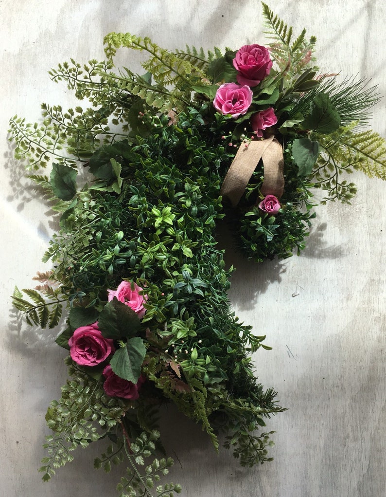Rose Spring Horse Head Wreath Equestrian/horse Lovers Gift - Etsy