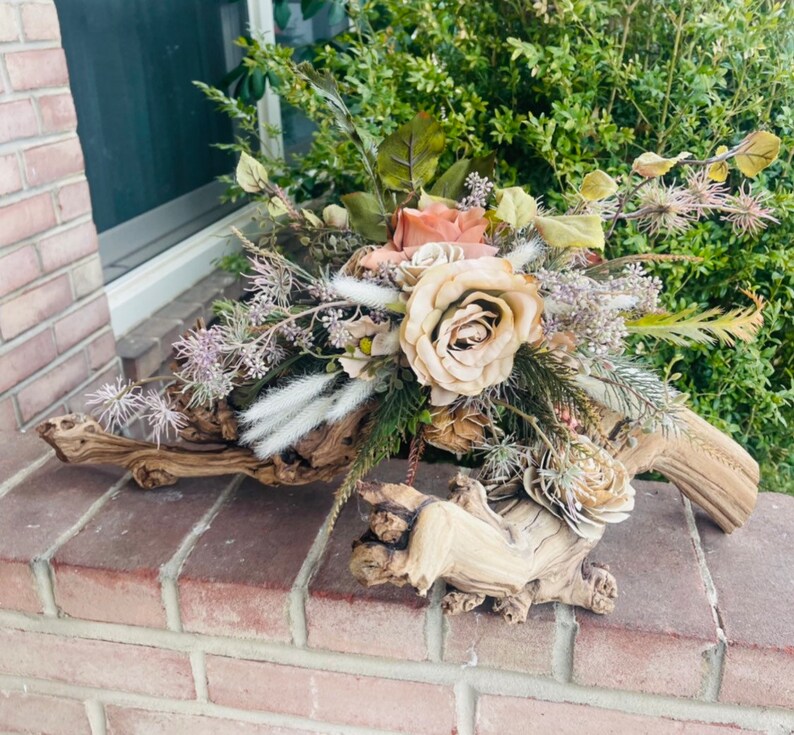 Rustic Farmhouse Twisted Sandblasted Grapevine Centerpiece - Etsy