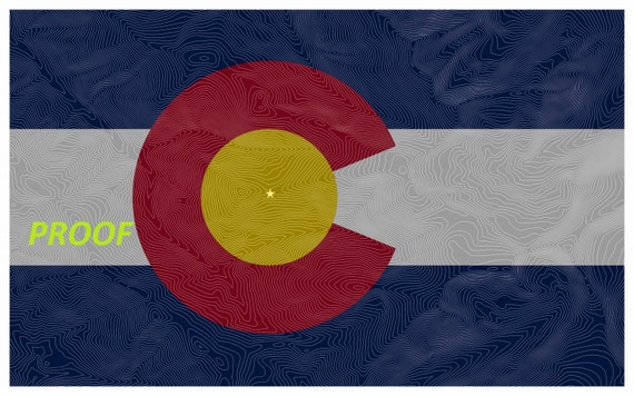 Keystone Colorado Elevation Contour Flag Map - Etsy