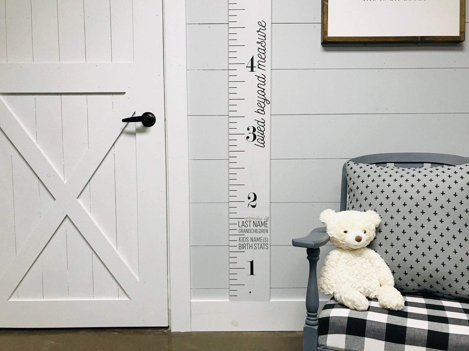 Personalized Growth Chart Ruler Custom Wood Height Ruler | Etsy