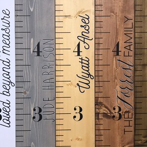 Height Stick Ruler - Wood Height Chart for Kids - Growth Chart Ruler - Etsy