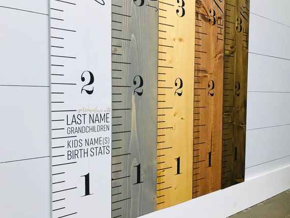 Personalized Growth Chart Ruler Custom Wood Height Ruler | Etsy
