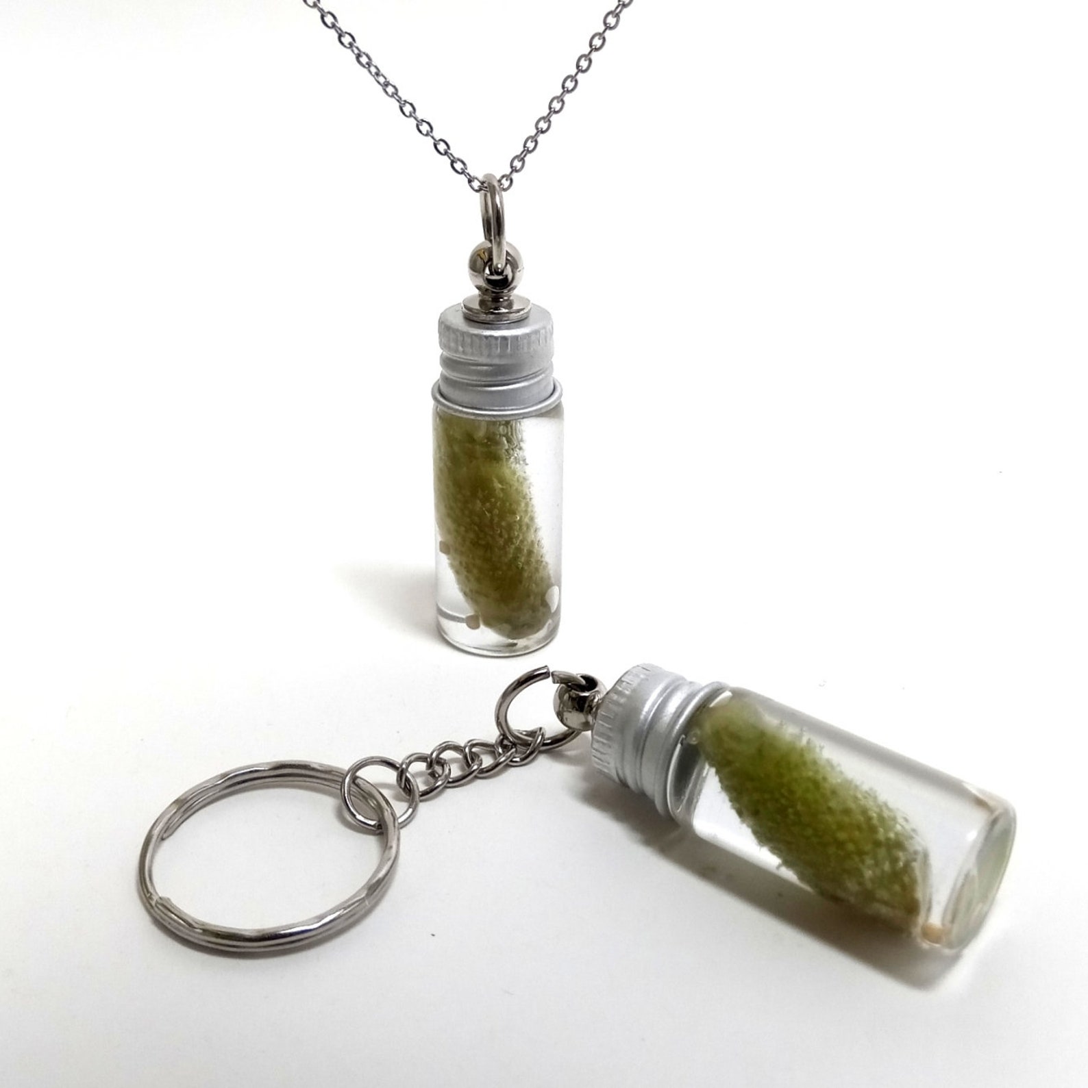 Dill Pickle Jar Pendant Gift for Pickle Lovers Pickleball Keychains Fun ...