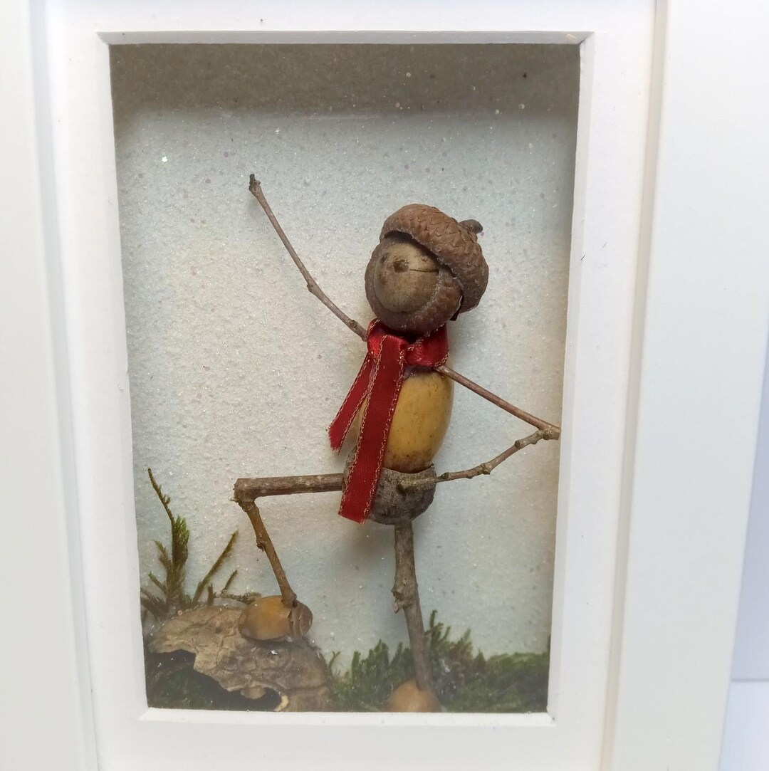 3D Wall Art Fairy Acorns Faloot Becorn Forest Man Elf Pixie 3D Framed ...